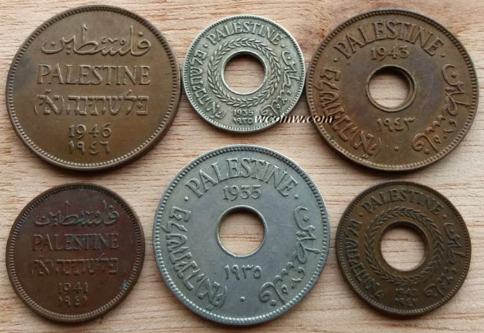 WORLD COIN COLLECTION - Mandatory Palestine